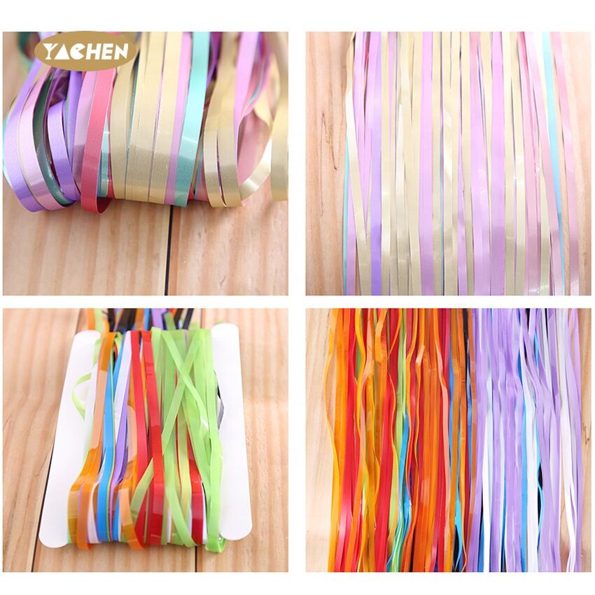 Bright Colorful Foil Fringe Curtain YC1PDC034 - YACHEN Party Supplies